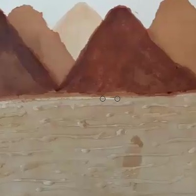 Mountains and Rivers - Coffee Painting - Art Room Hero
